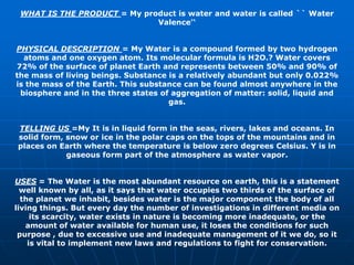 The water valence | PPTX | Chemistry | Science