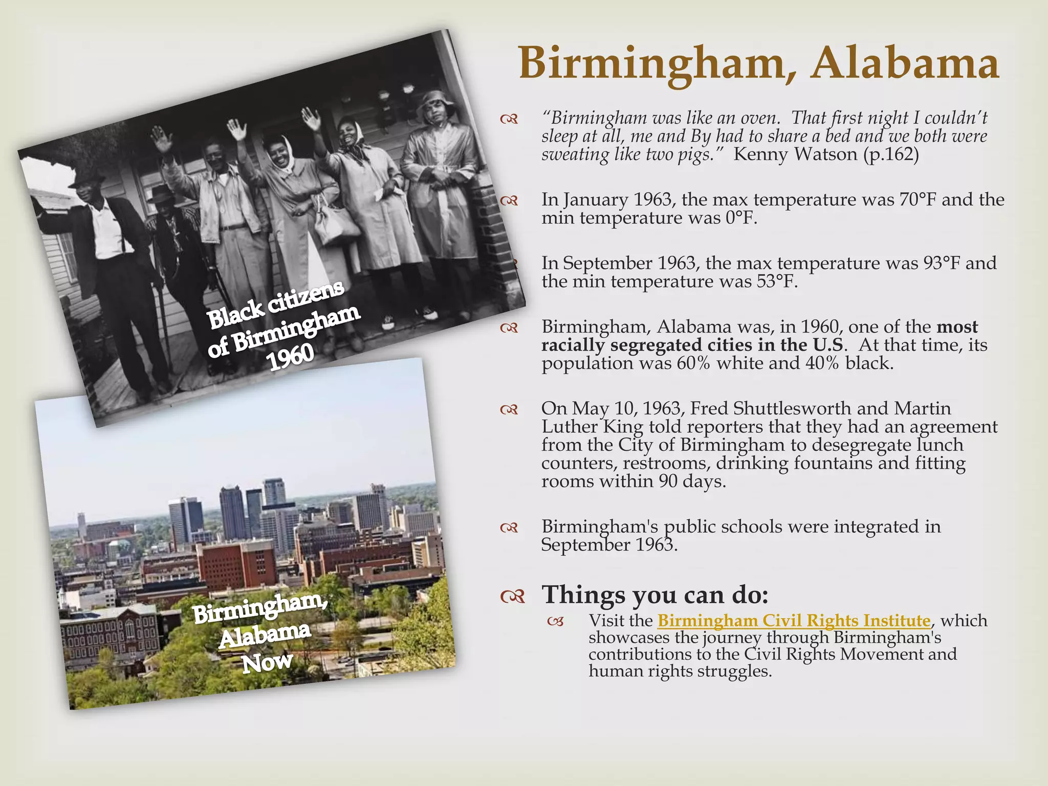 The watsons go to birmingham 1963 | PPTX