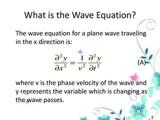 The wave eqution presentation | PPTX