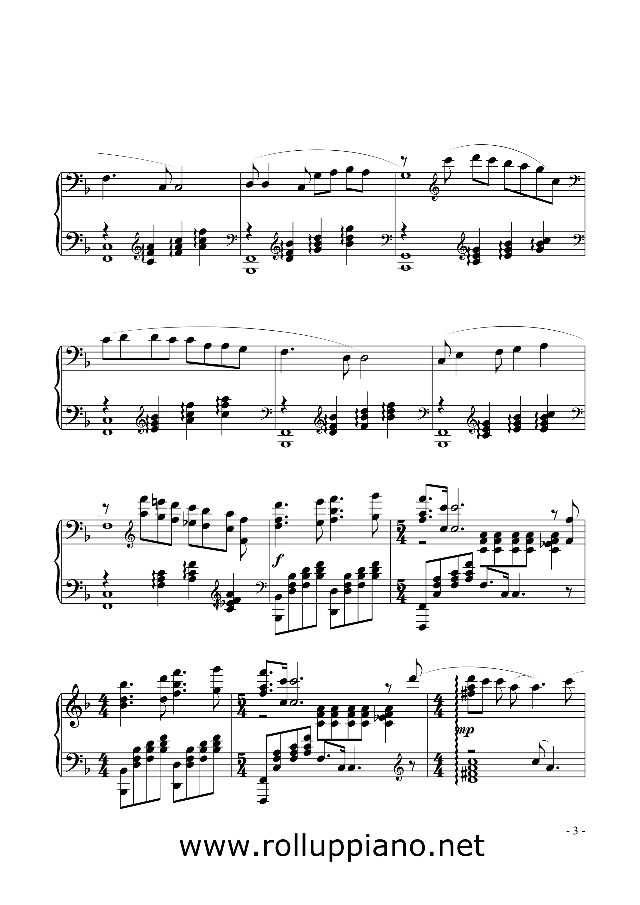 Piano sheet music chinese songs - The wave of gulangyu | PDF