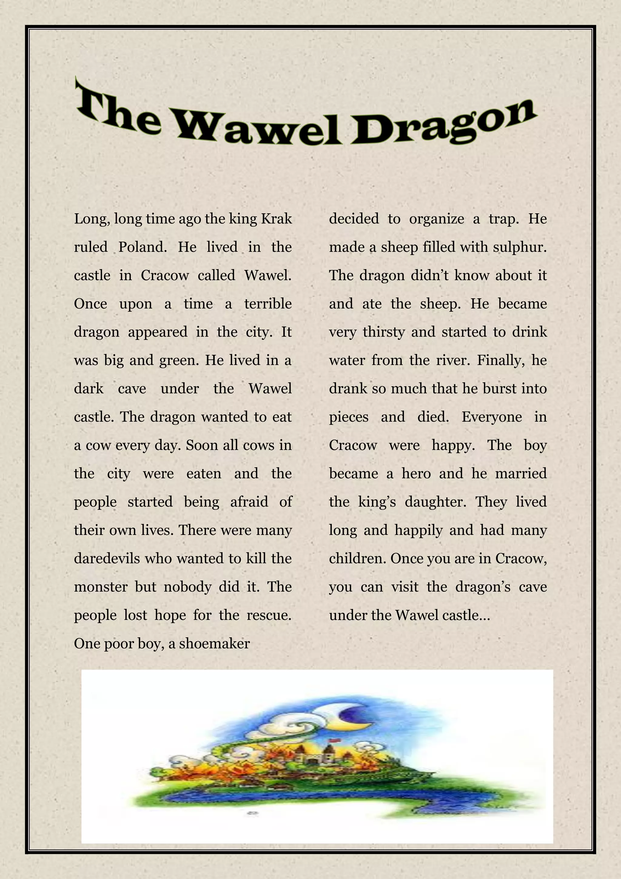 The wawel dragon legend new | PDF