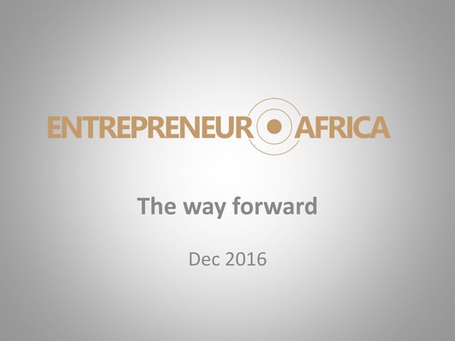 The way forward | PPTX