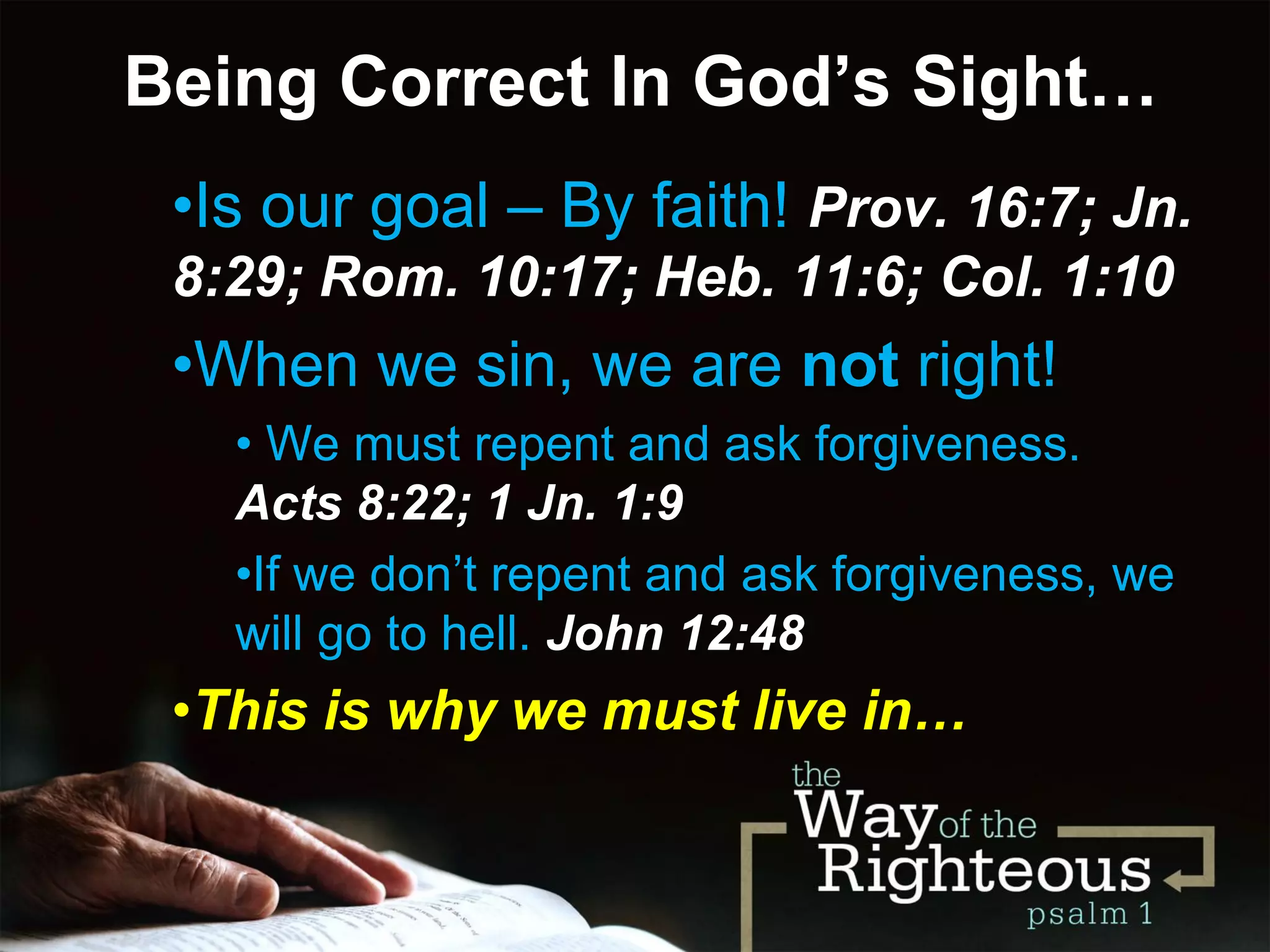 The Way of the Righteous | PDF