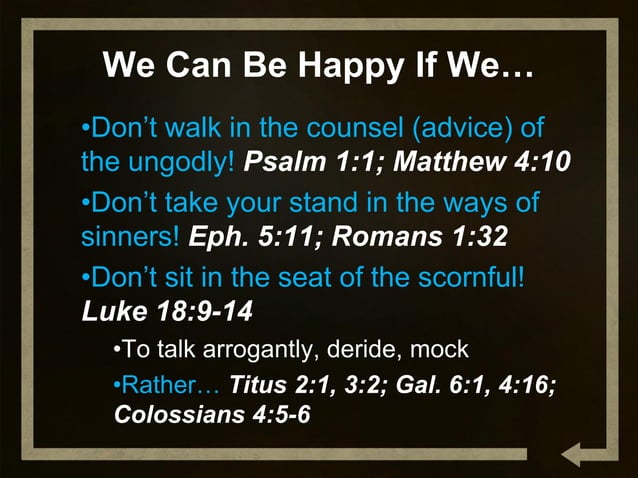 The Way of the Righteous | PPT