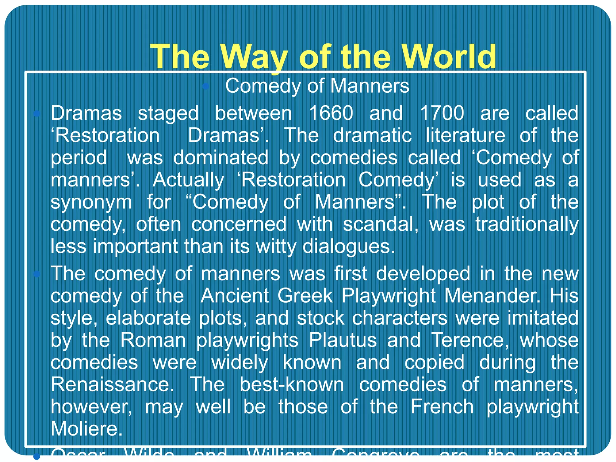 The way of the world | PPTX