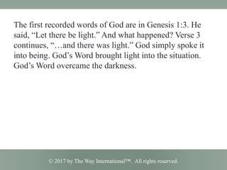 God’s Word Is Light | PPT