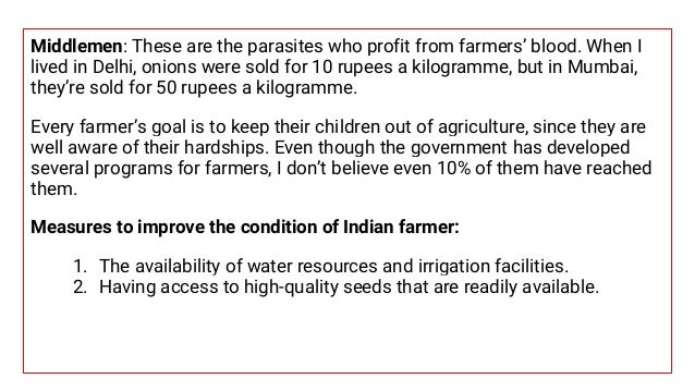 The ways to improve condition of farmer in India.pptx