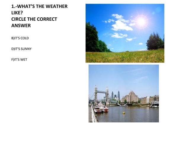 THE WEATHER EXAM | PPT | Weather | Science