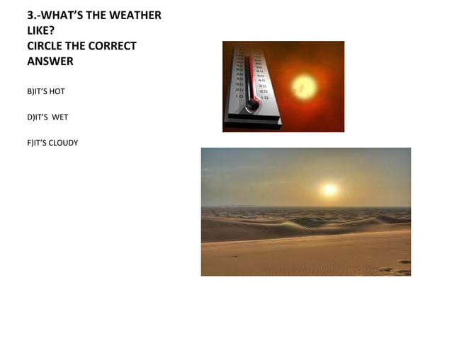 THE WEATHER EXAM | PPT | Weather | Science