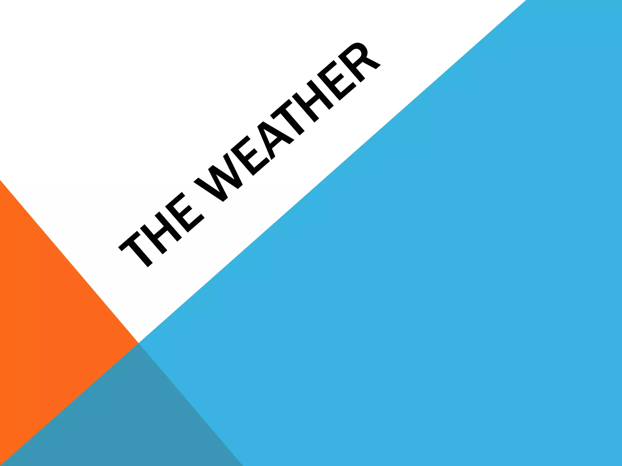 The weather powerpoint presentation | PPTX