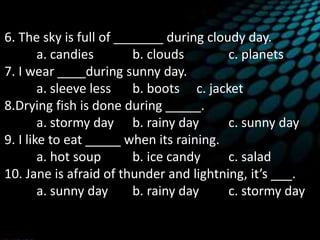 The weather (expository method) | PPT