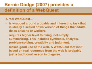 The WebQuest | PPT