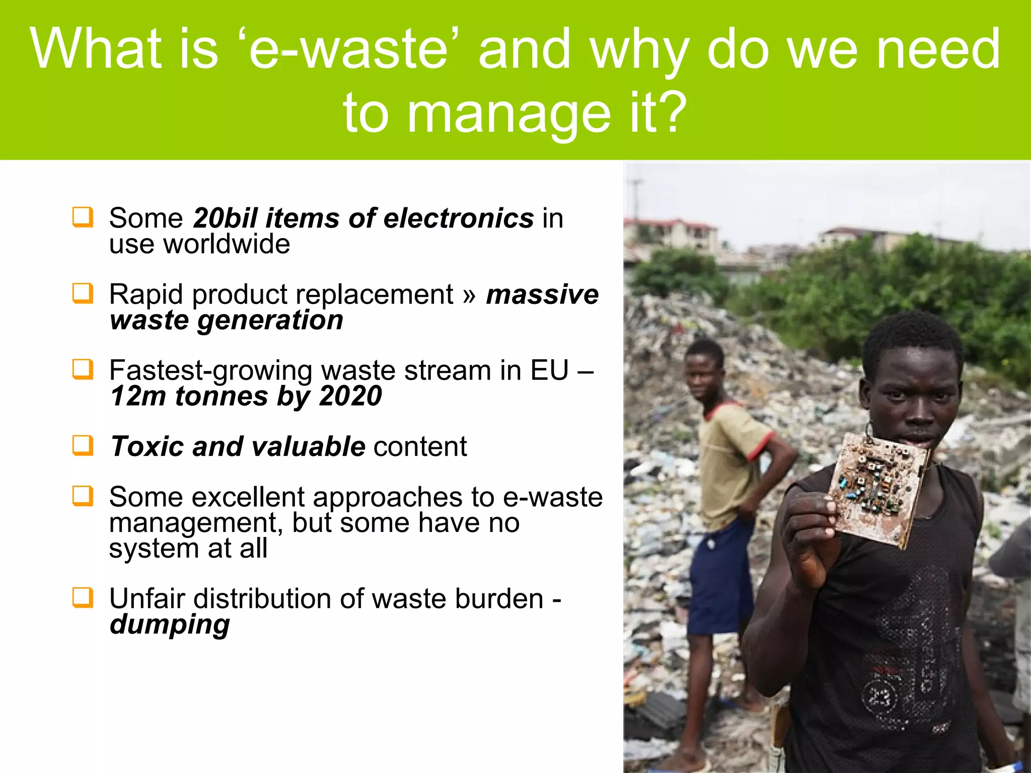 ‘e-Waste’ and WEEE Directive | PPT