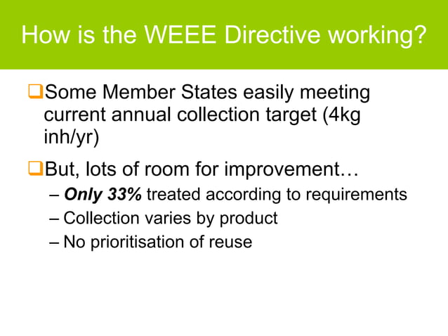 ‘e-Waste’ and WEEE Directive | PPT