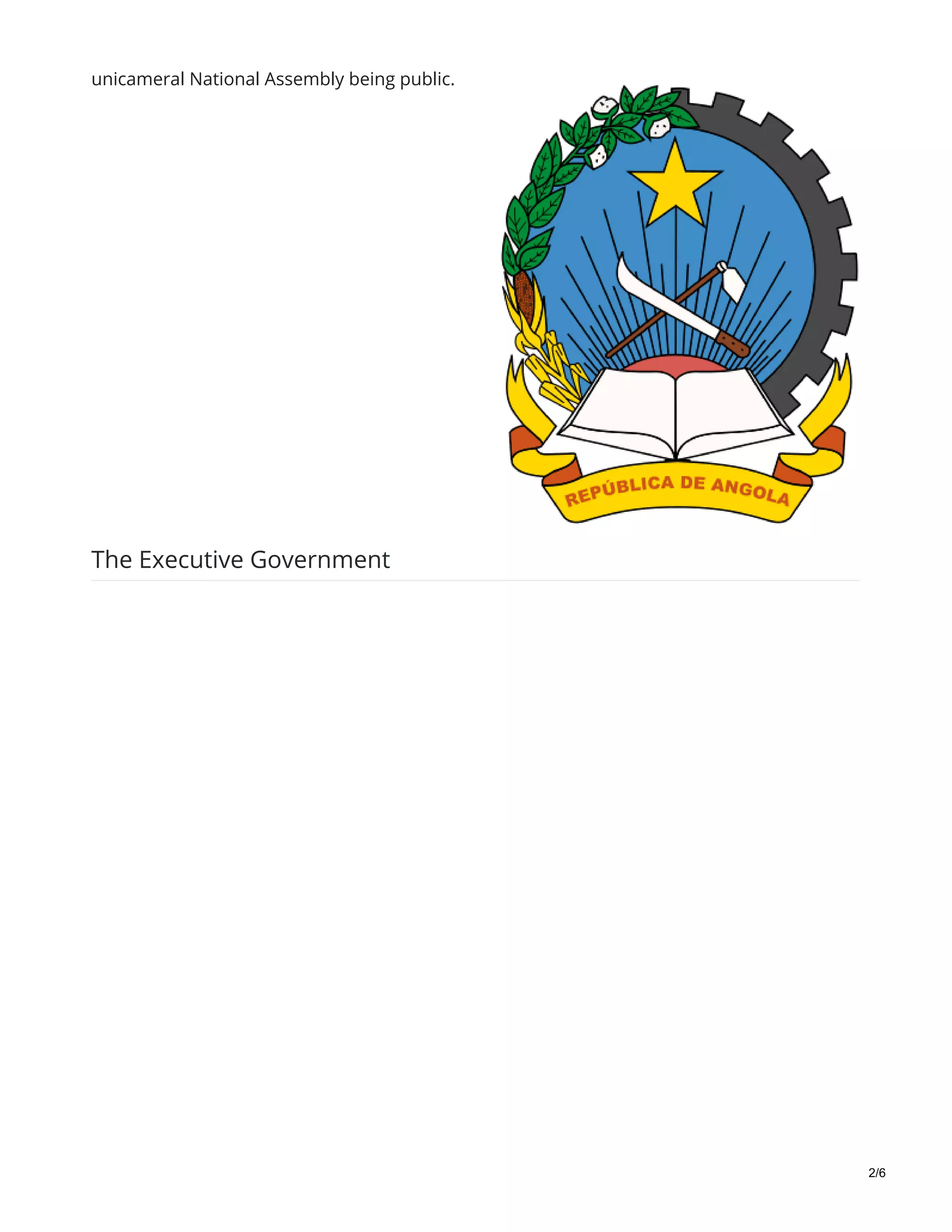 The Government of Angola | PDF