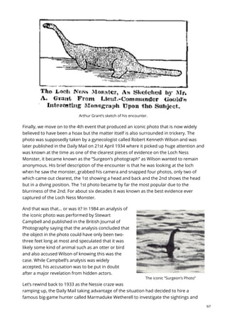 The Paranormal Alphabet L The Loch Ness Monster | PDF