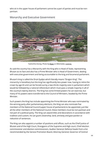 The Government System of Bhutan | PDF