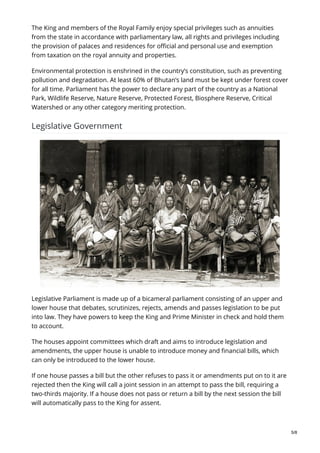 The Government System of Bhutan | PDF