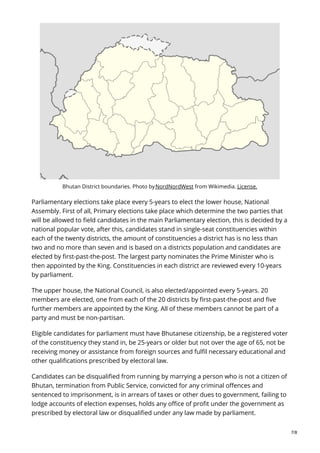 The Government System of Bhutan | PDF