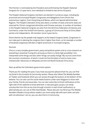 The Government System of China | PDF