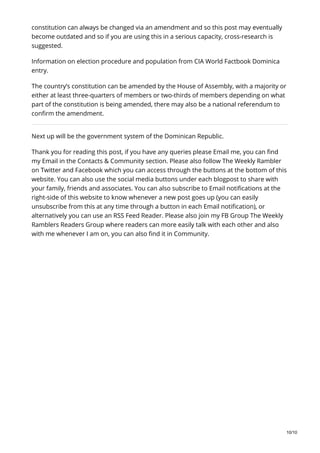 The Government System of Dominica | PDF