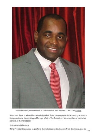 The Government System of Dominica | PDF