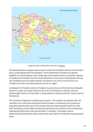 The Government System of the Dominican Republic | PDF