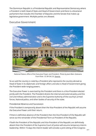 The Government System of the Dominican Republic | PDF
