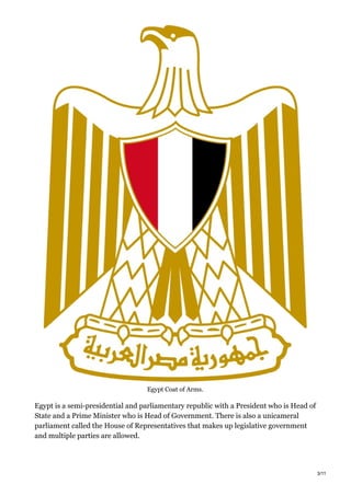 The Government System of Egypt | PDF