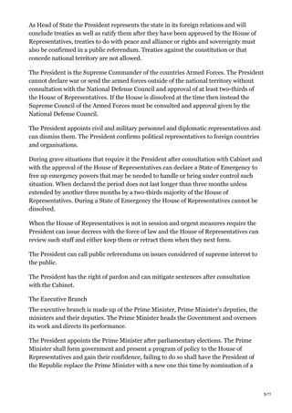 The Government System of Egypt | PDF