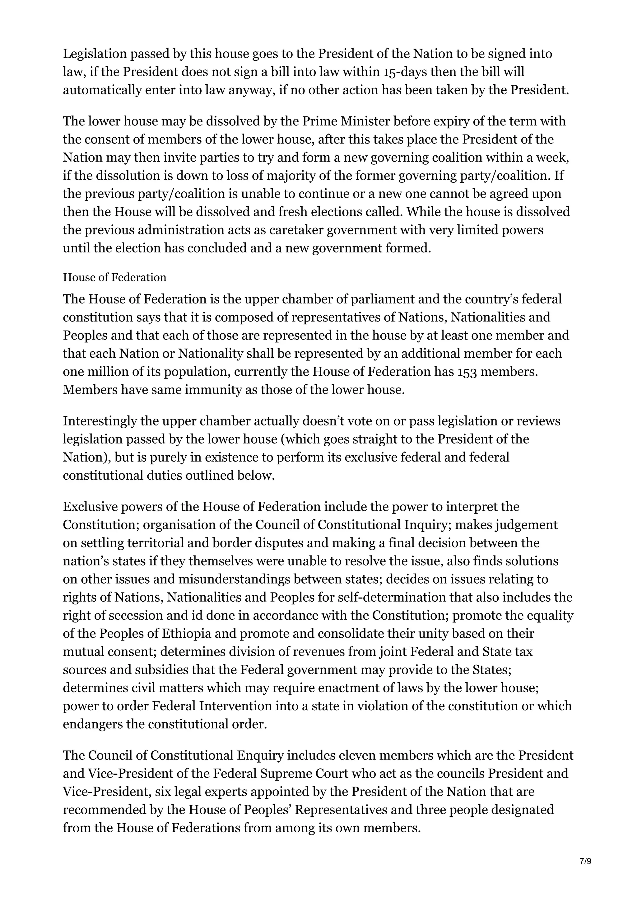 The Government system of Ethiopia | PDF | Political Issues & policy ...