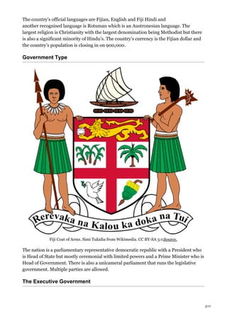 The Government System of Fiji | PDF