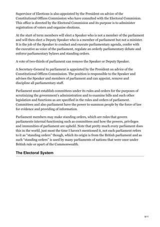 The Government System of Fiji | PDF