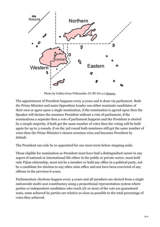 The Government System of Fiji | PDF