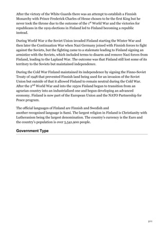 The Government System of Finland | PDF