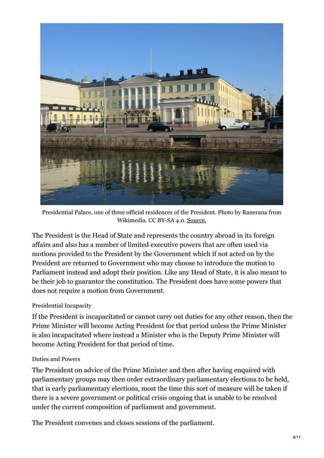 The Government System of Finland | PDF