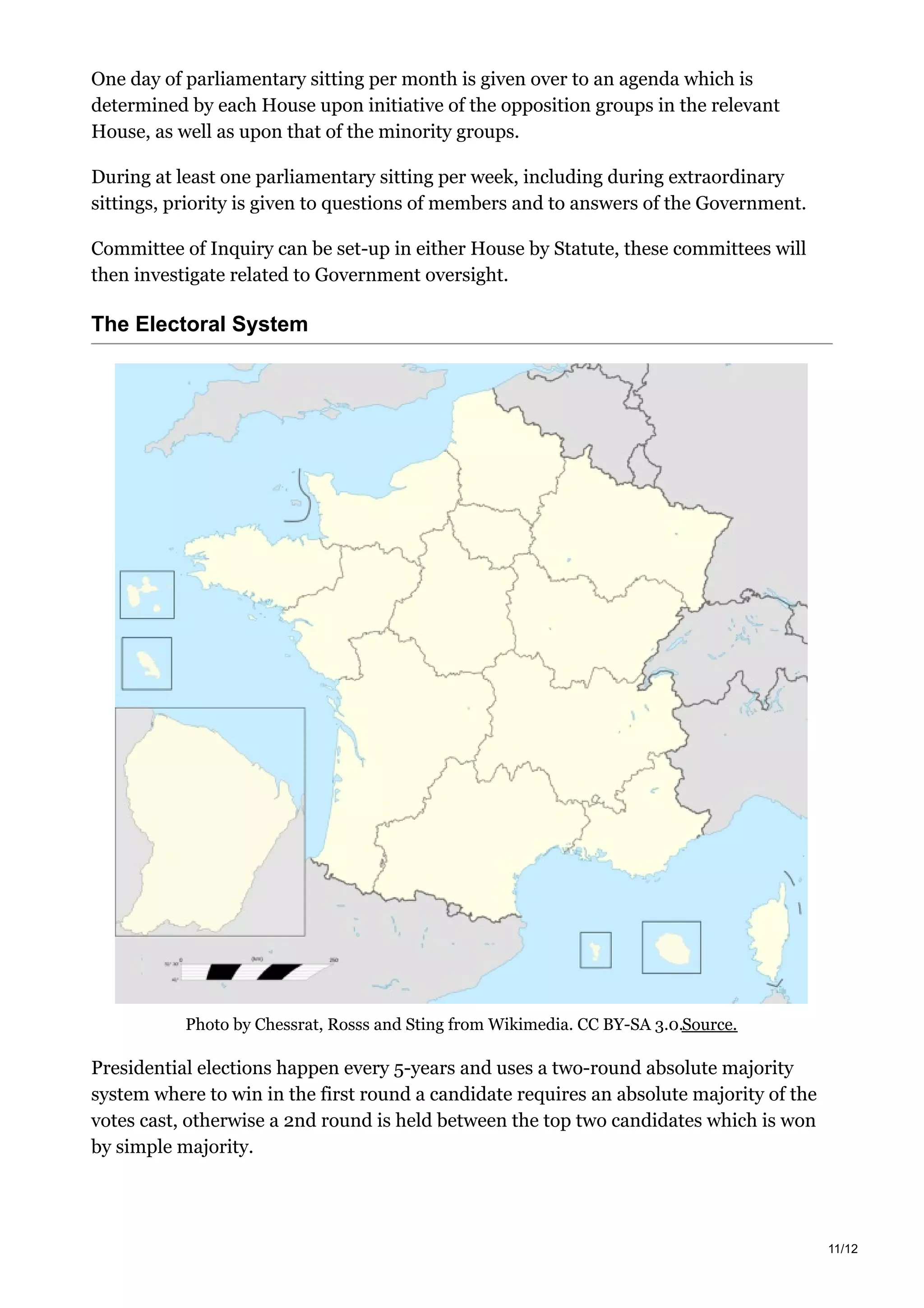 The Government System of France | PDF