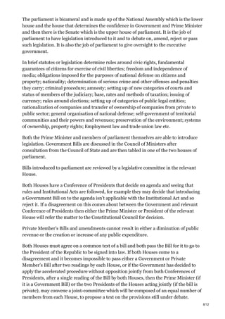 The Government System of France | PDF