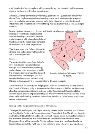 The Government System of Gabon | PDF | Elections | Politics