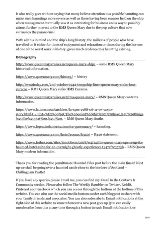 The Haunted Files Case 4, The RMS Queen Mary | PDF