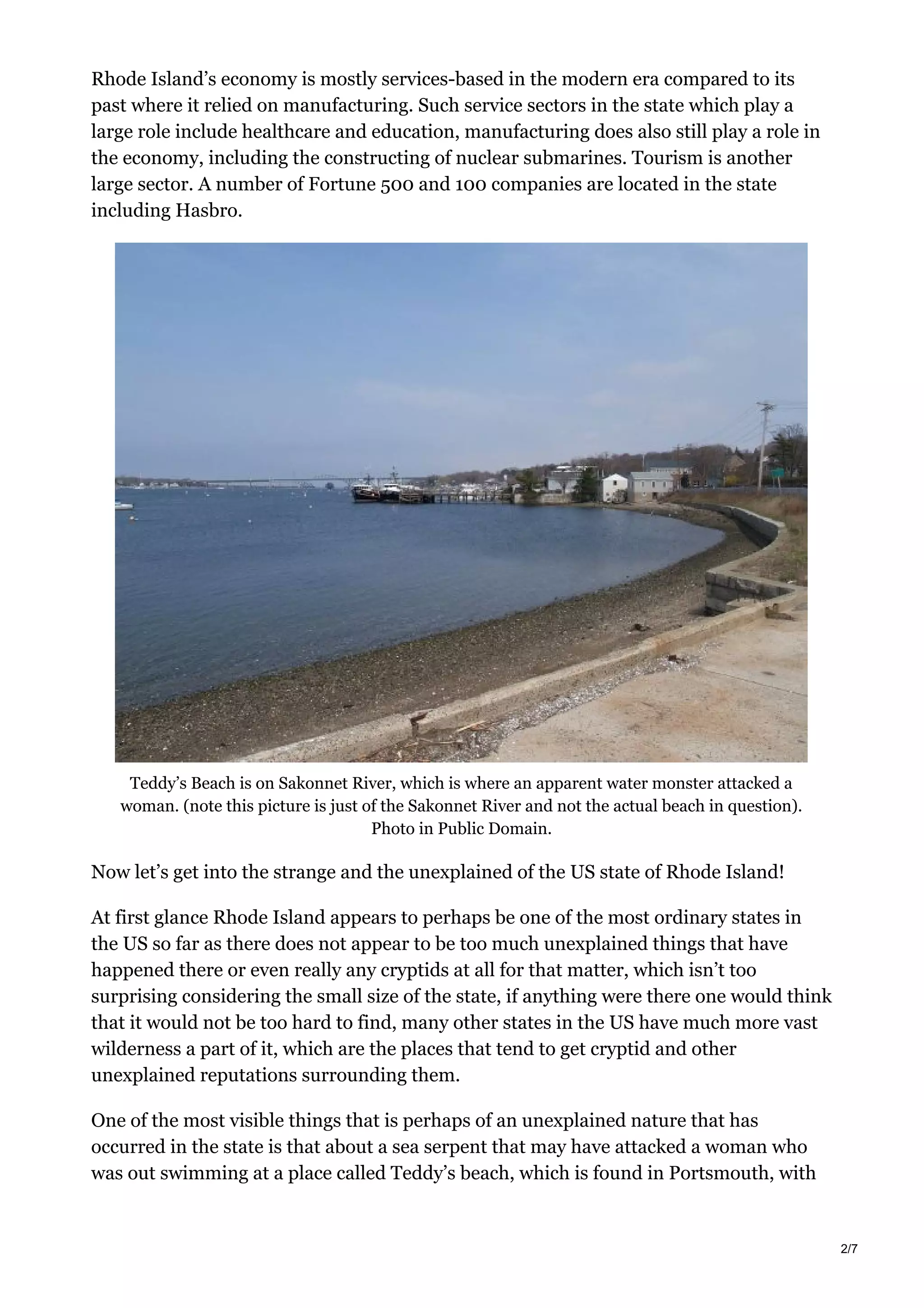 Mysterious Rhode Island, Sea Serpent Attack, Vampires and Pirate ...