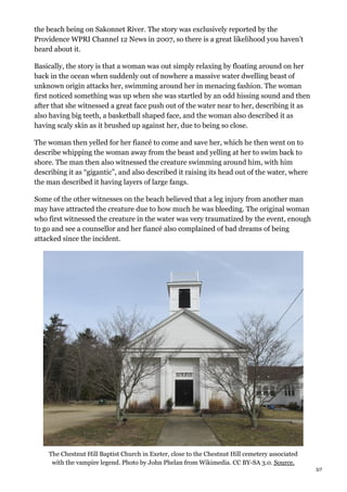 Mysterious Rhode Island, Sea Serpent Attack, Vampires and Pirate ...