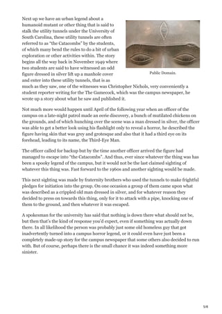 Mysterious South Carolina, Lizard Man, Vengeful Spirit Dog and Energy ...