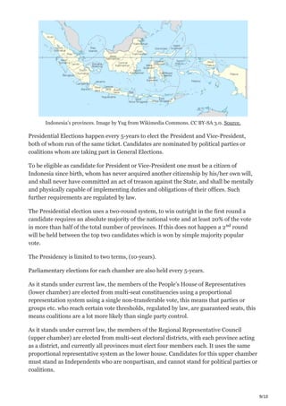 The Government System of Indonesia | PDF