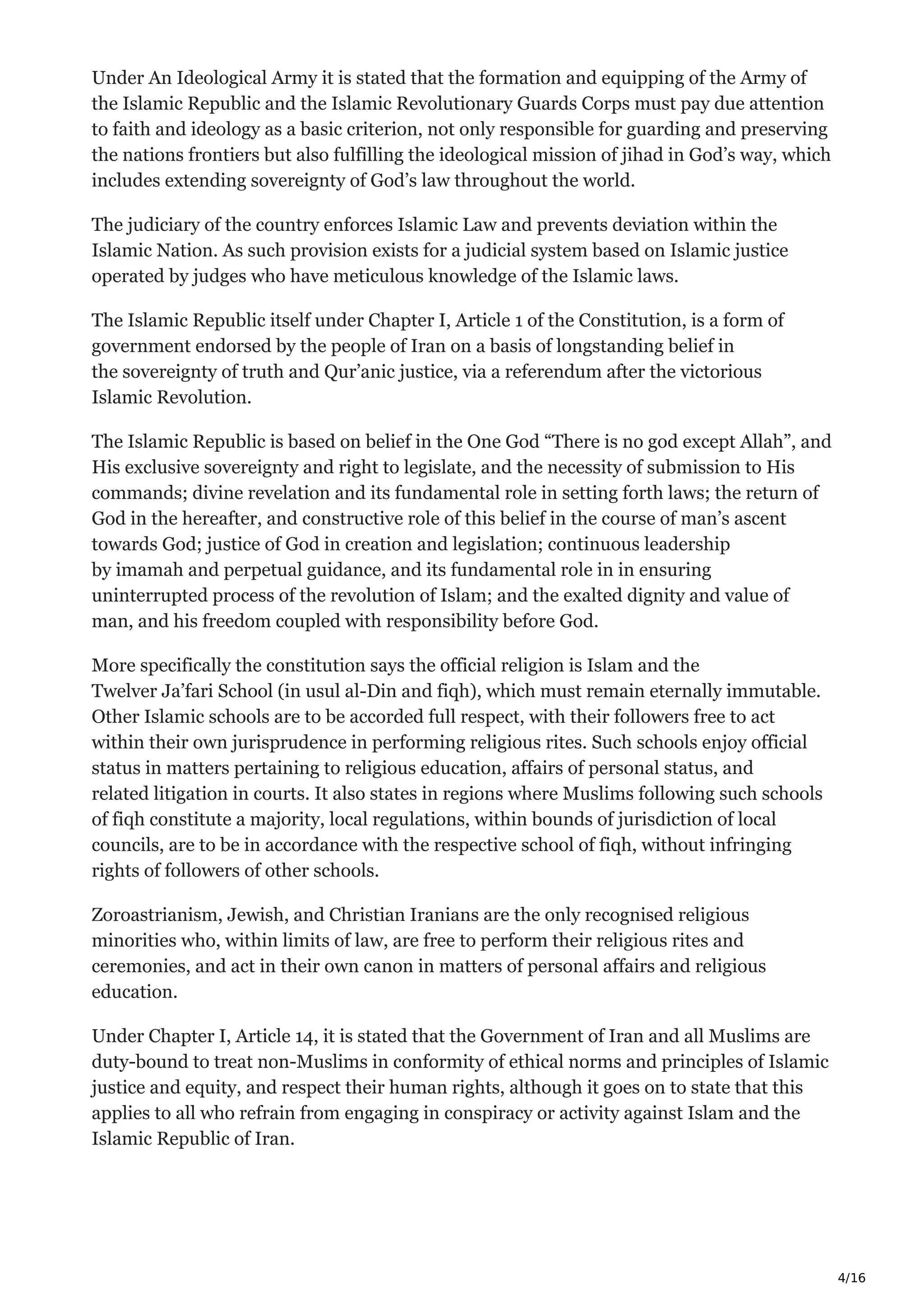 The Government System of Iran | PDF