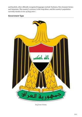 The Government system of Iraq | PDF