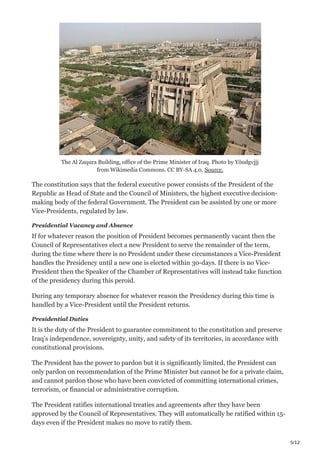 The Government system of Iraq | PDF