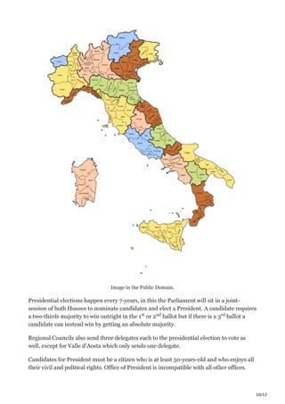 The Government system of Italy | PDF