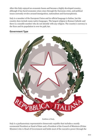 The Government system of Italy | PDF
