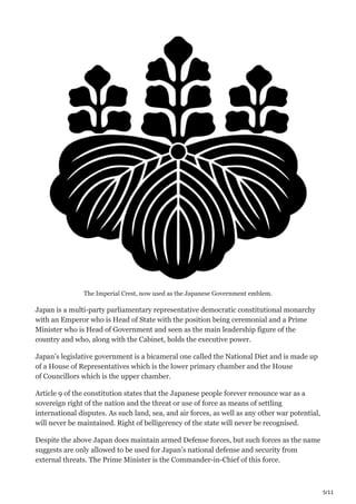 The Government system of Japan | PDF